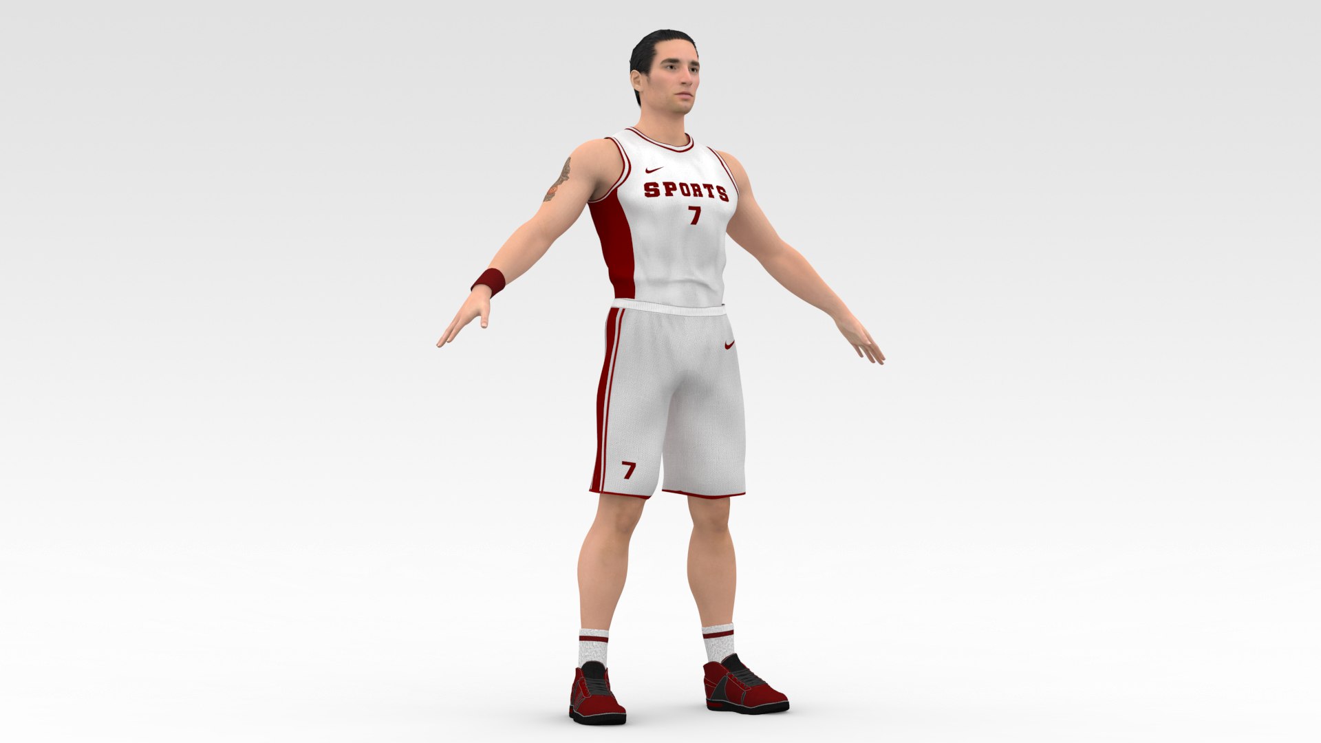 3D Basketball Player White Player 01 Model - TurboSquid 1771429