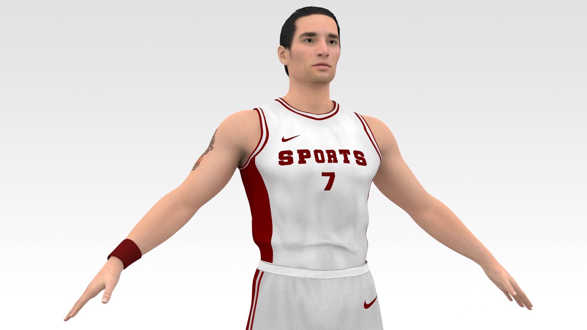 3D Basketball Player White Player 01 Model - TurboSquid 1771429