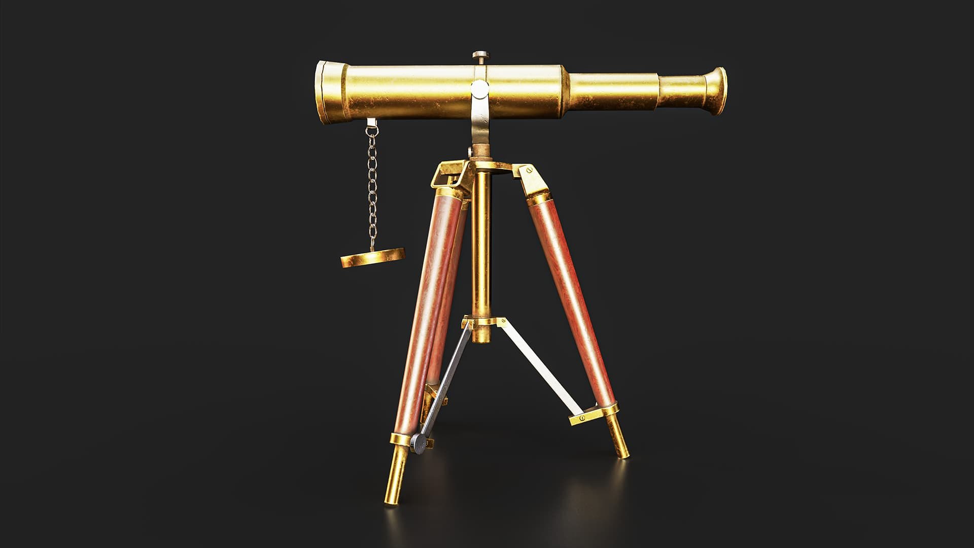 Ancient Telescope 3D Model For Game Devs 3D model - TurboSquid 2116789