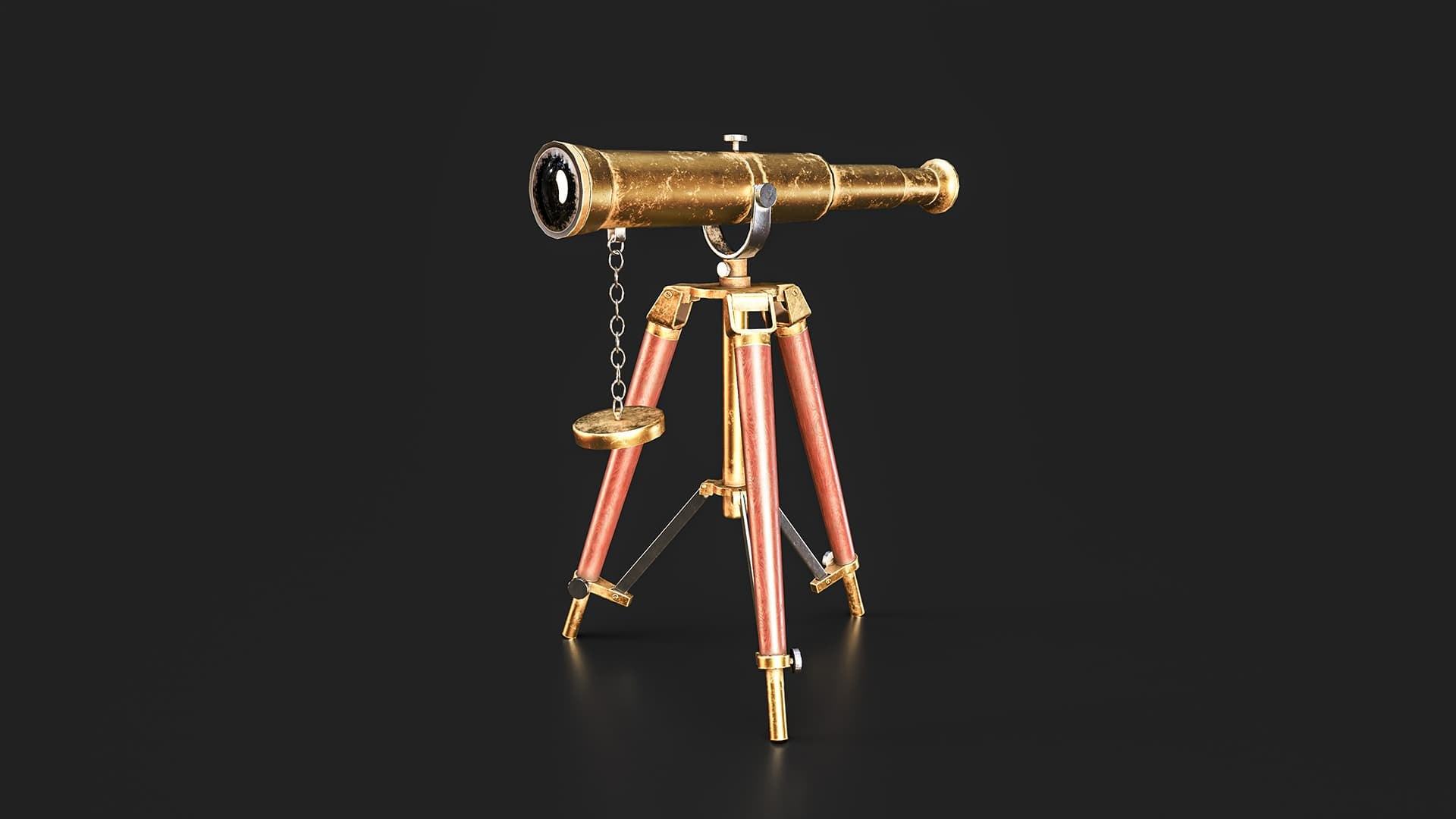 Ancient Telescope 3D Model For Game Devs 3D model - TurboSquid 2116789