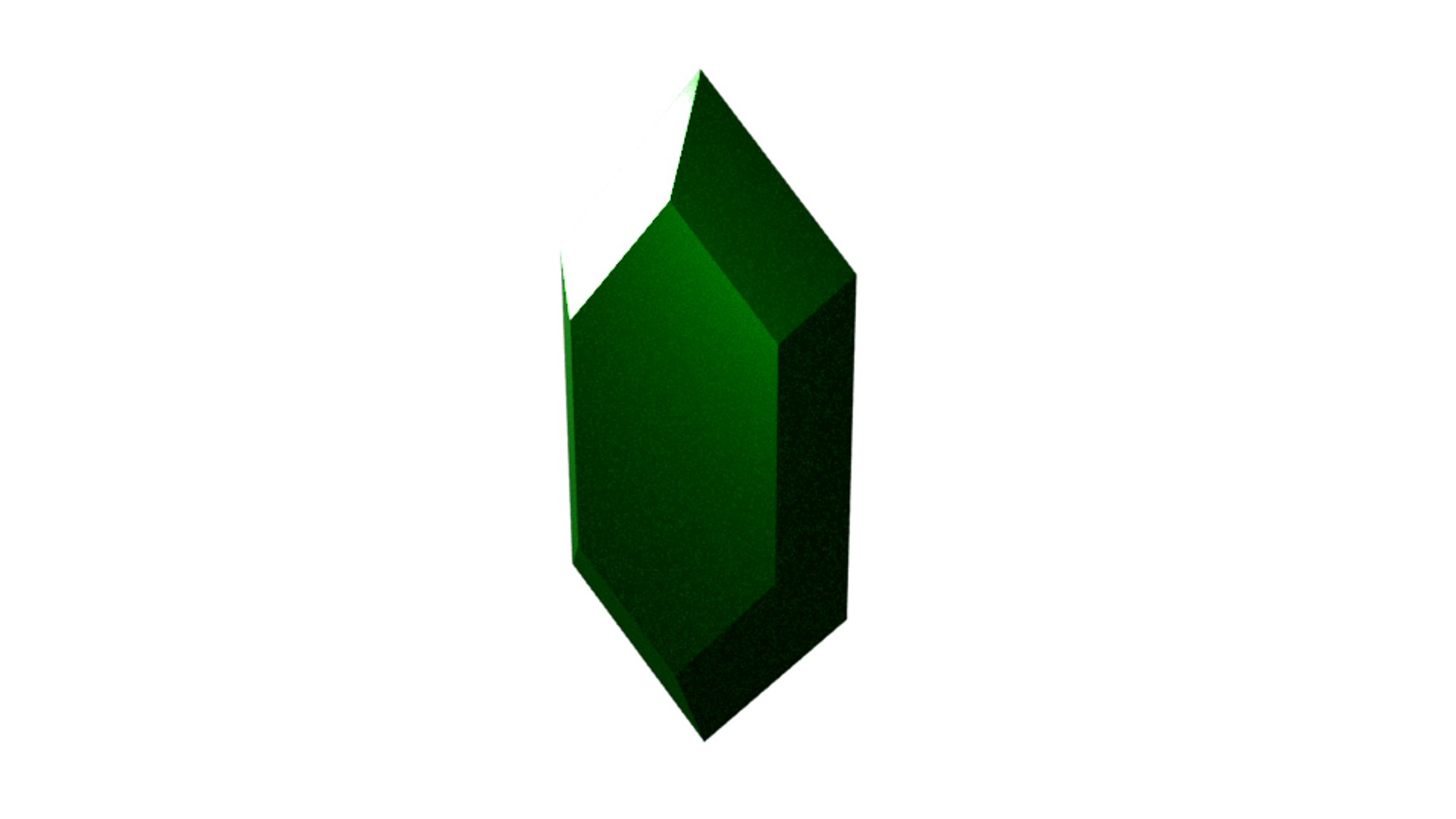 3D Green Rupee - TurboSquid 1597831