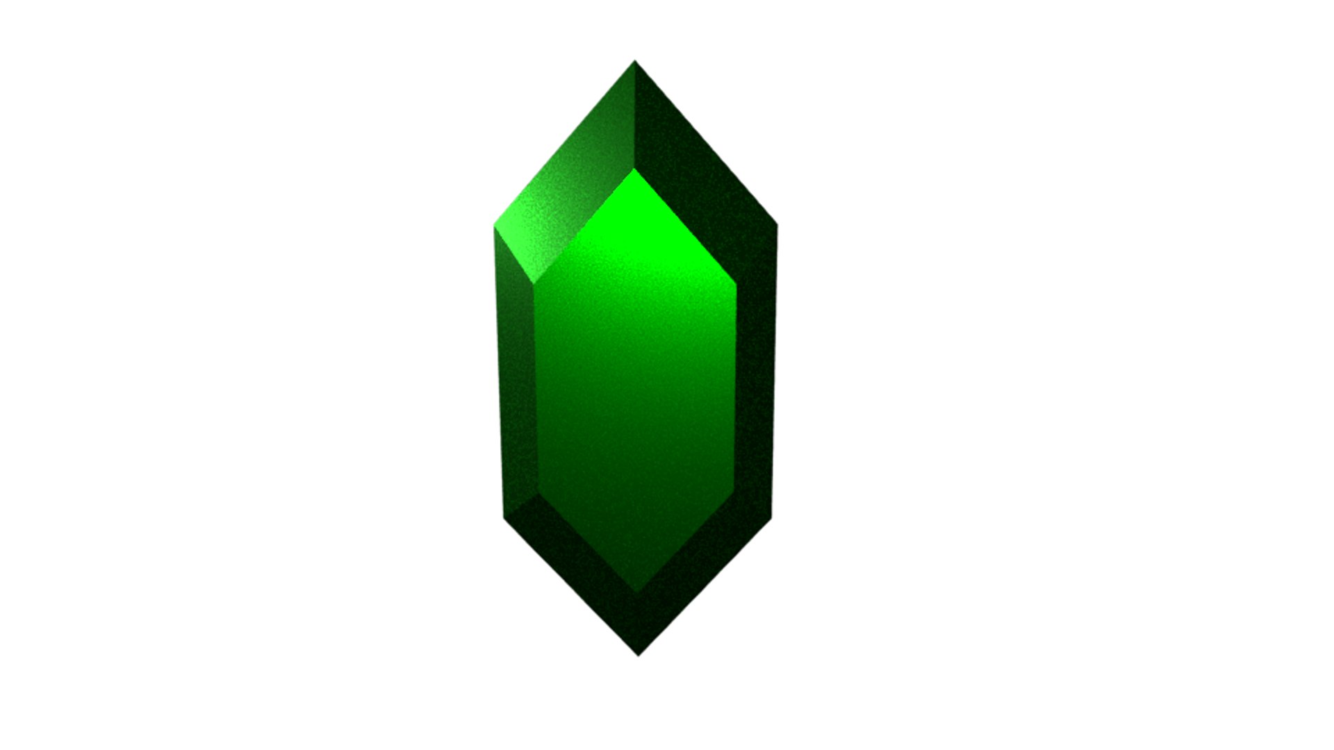 3D Green Rupee - TurboSquid 1597831