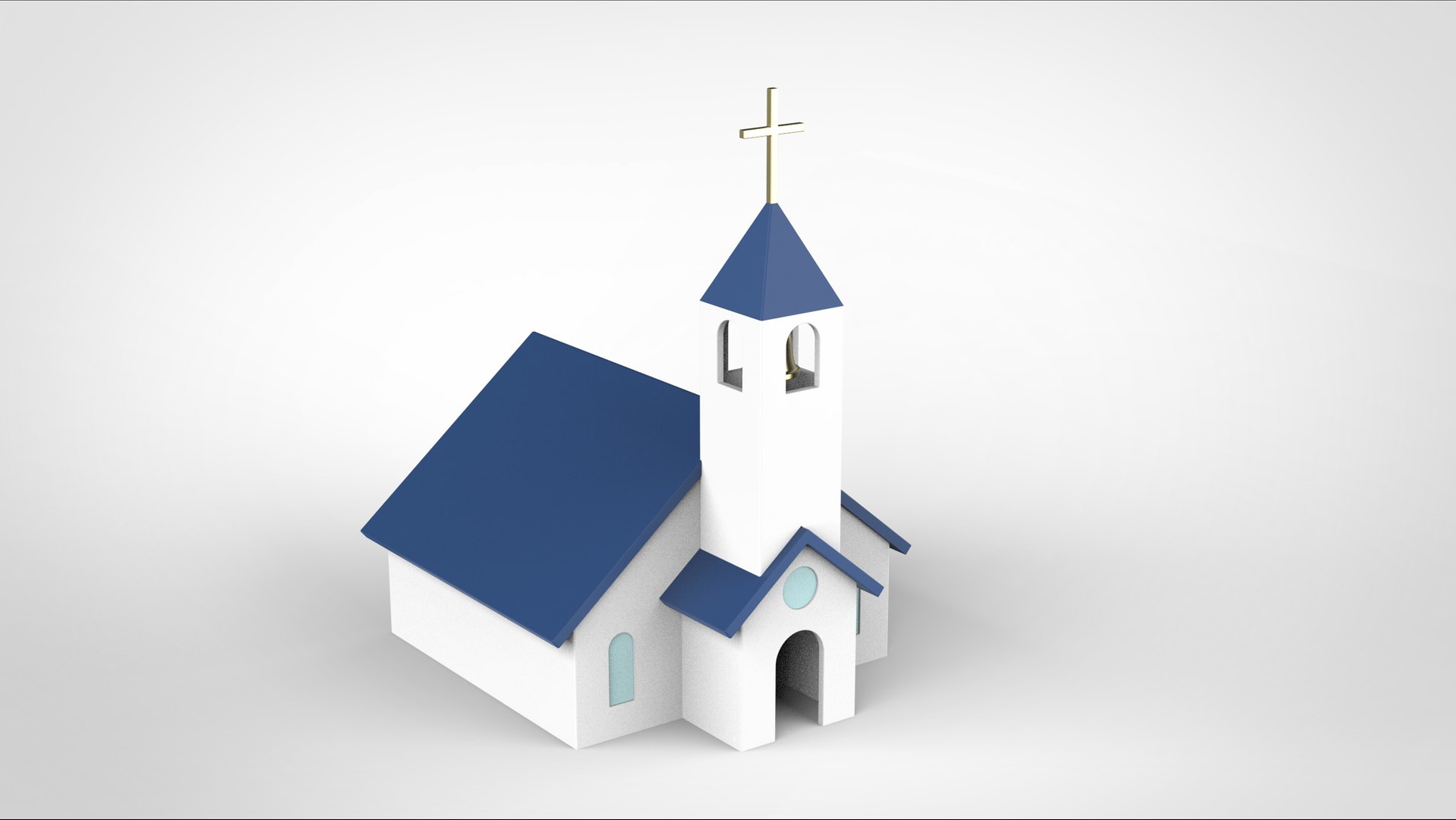3D Church Building Model - TurboSquid 1670042