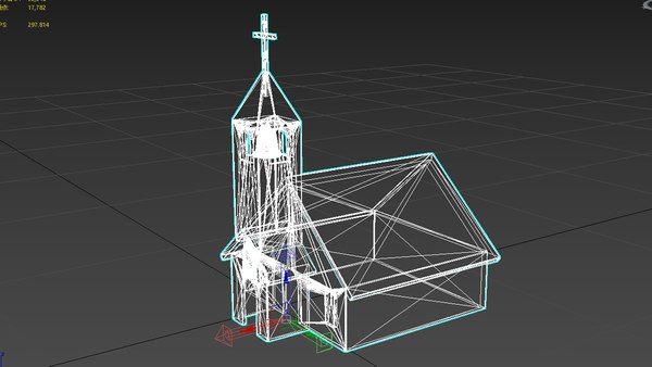 3D church building model - TurboSquid 1670042