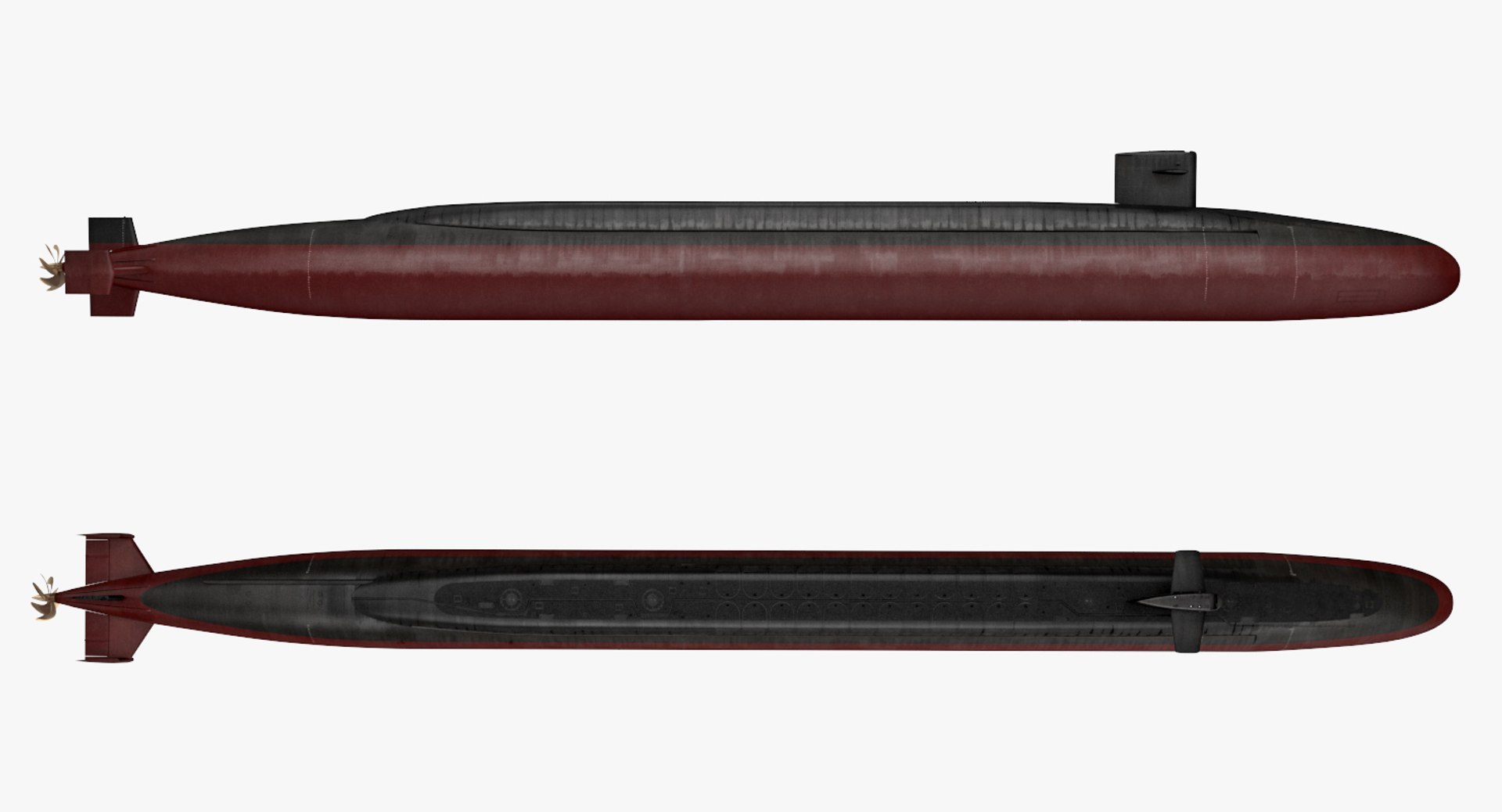 3D Model Nuclear Submarine Ohio Class - TurboSquid 1174270