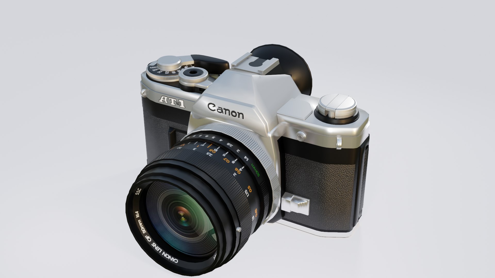 3D Canon AT-1 Retro Camera With Lens - TurboSquid 2040428