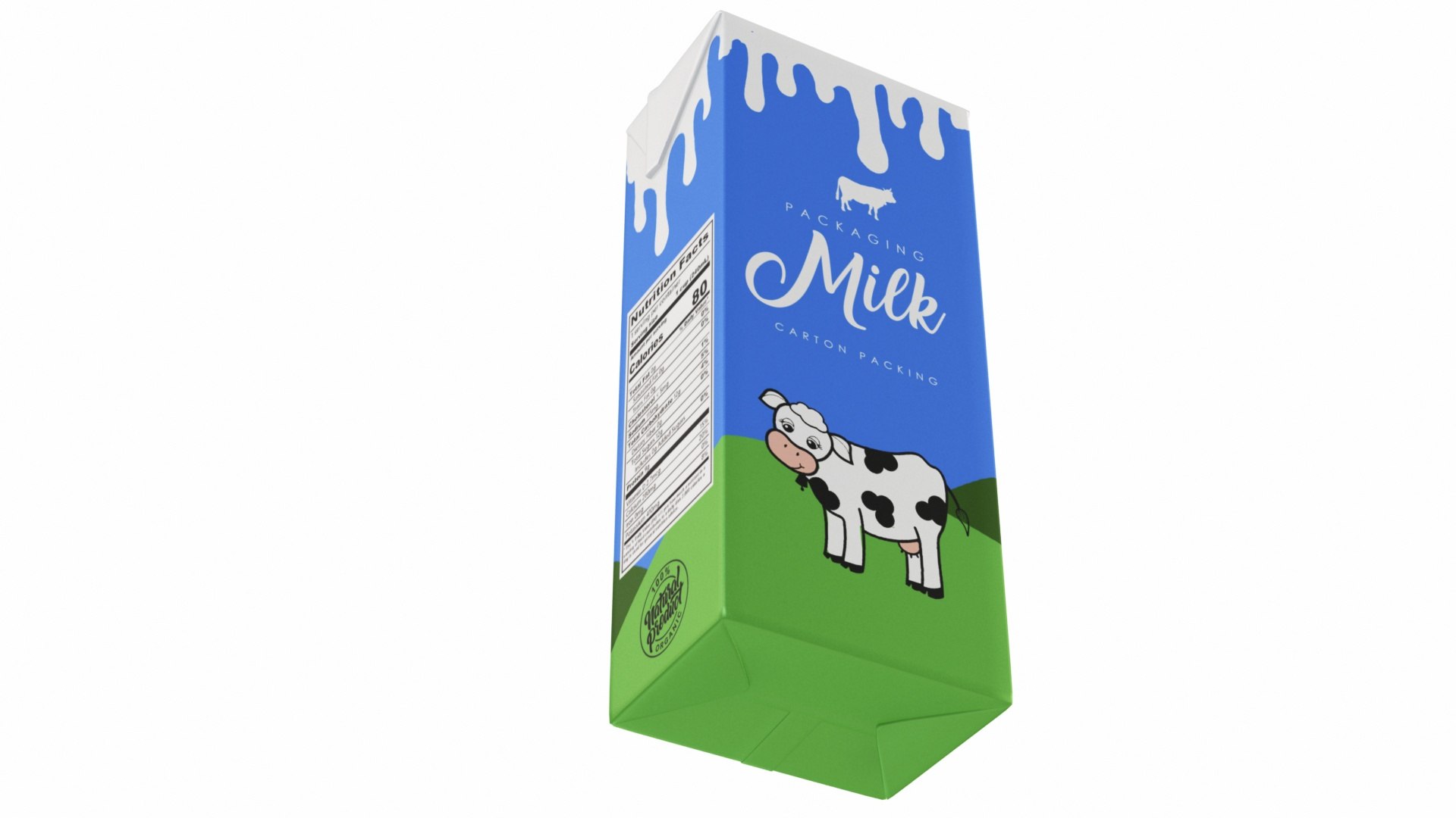 Milk Carton Box 5 model - TurboSquid 2044042