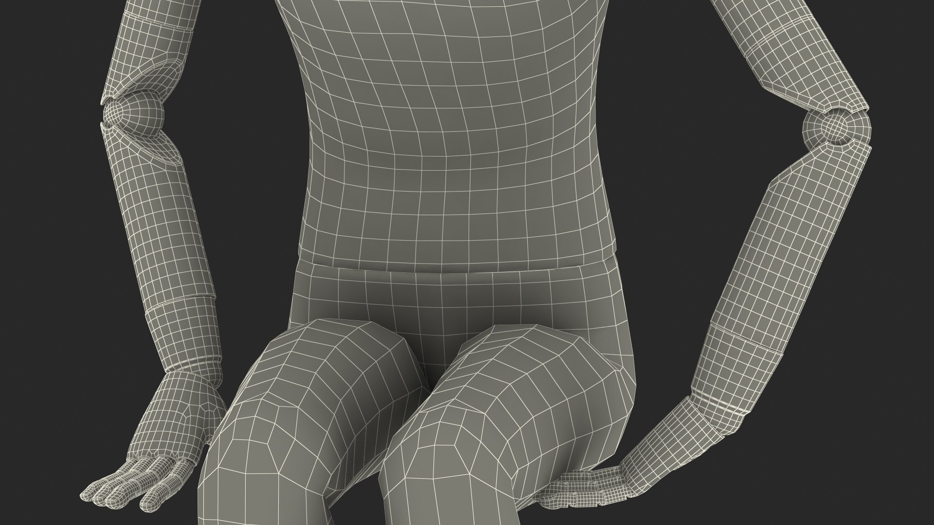 Flexible Child Mannequin Sitting Pose 3D Model - TurboSquid 1853338