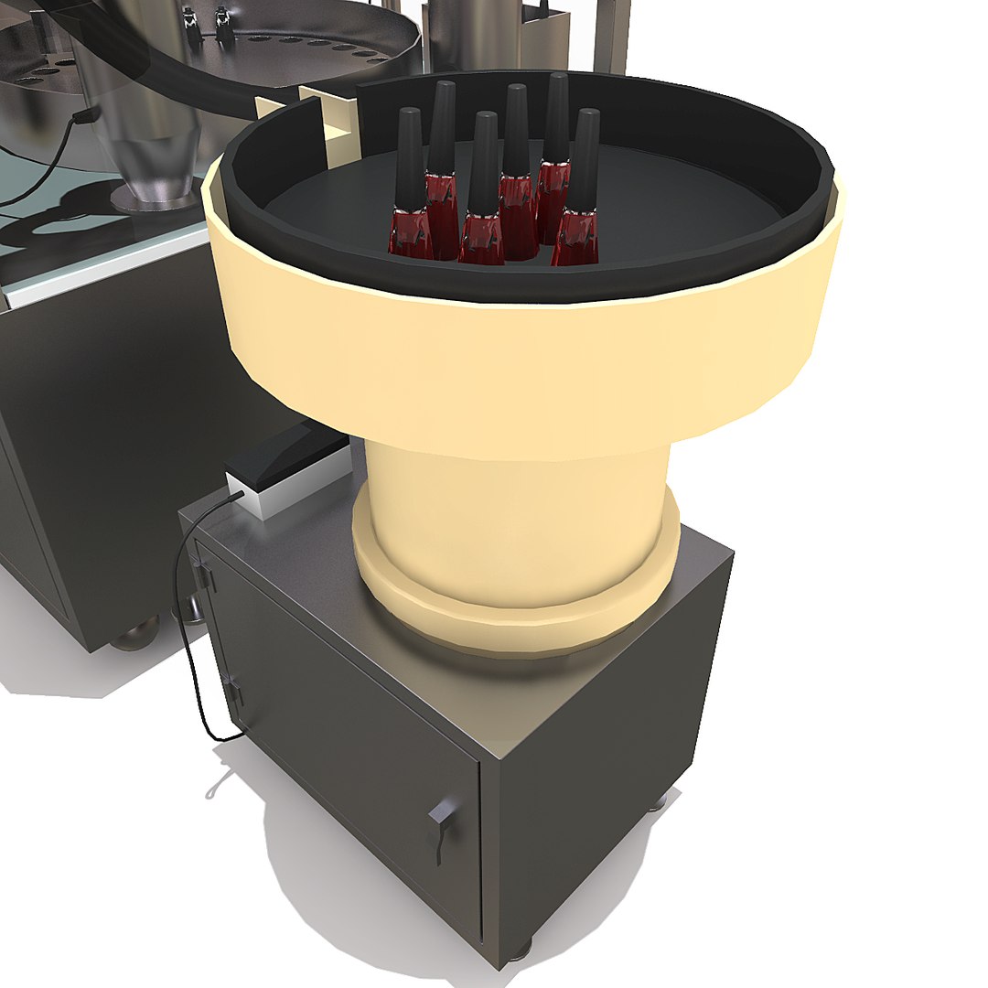 3d model of factory machine line