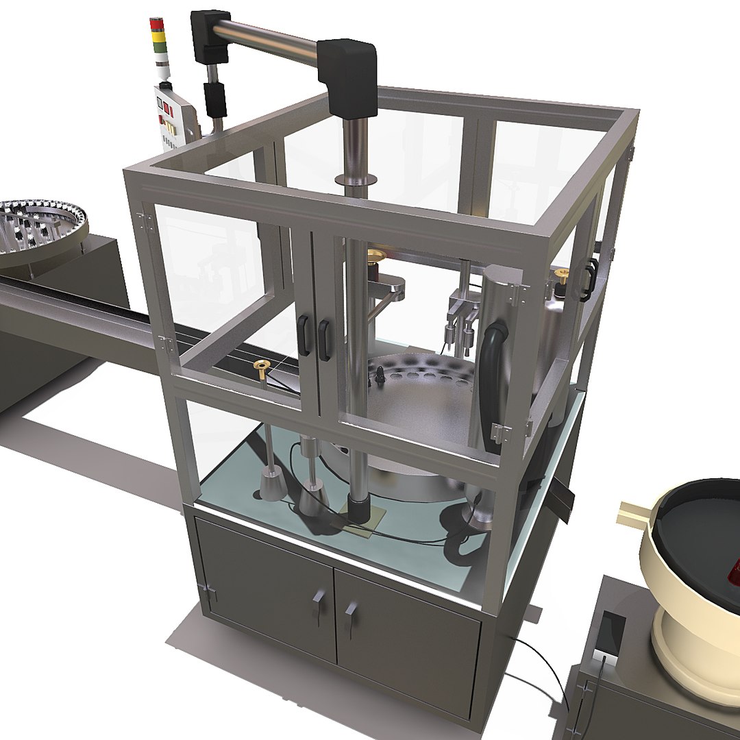 3d Model Of Factory Machine Line