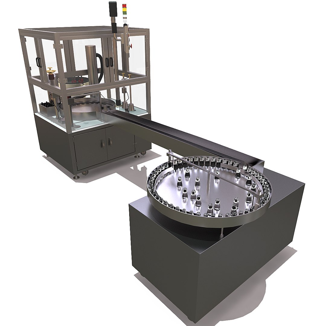 3d Model Of Factory Machine Line