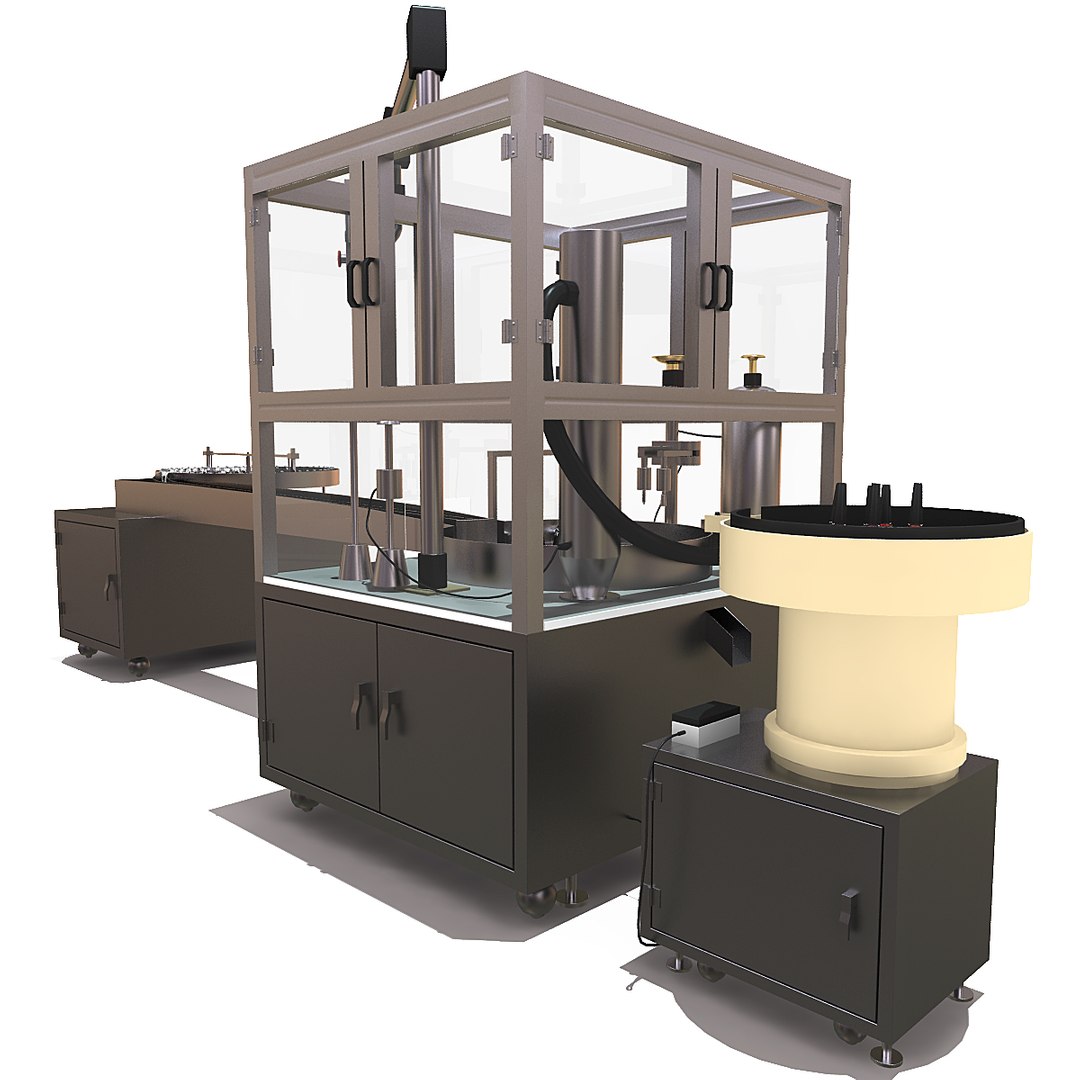 3d Model Of Factory Machine Line