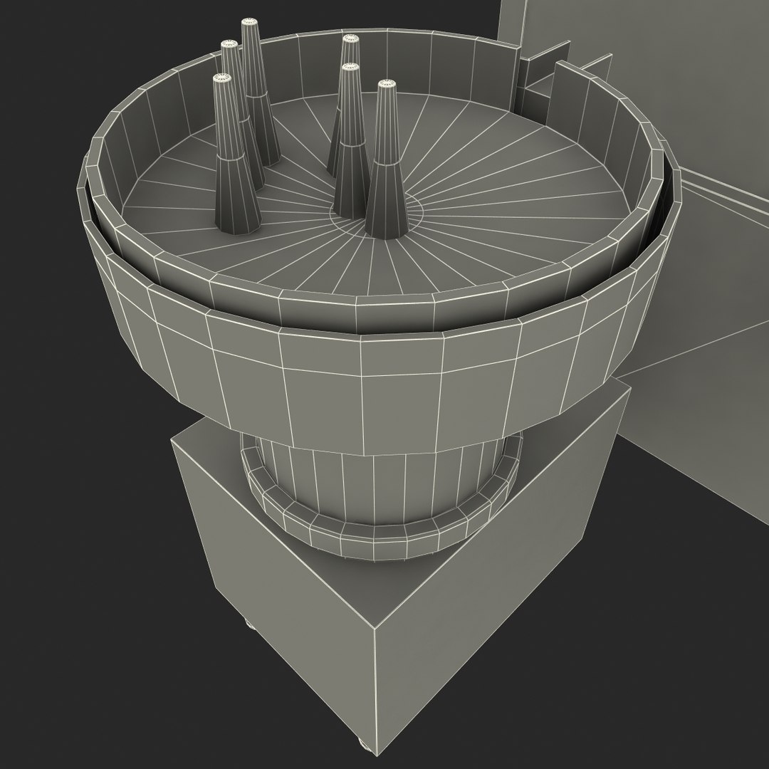 3d model of factory machine line