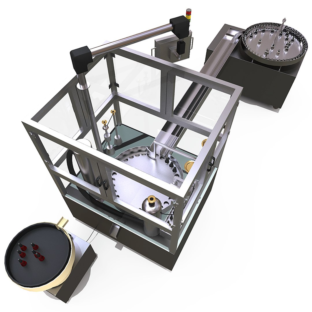 3d Model Of Factory Machine Line