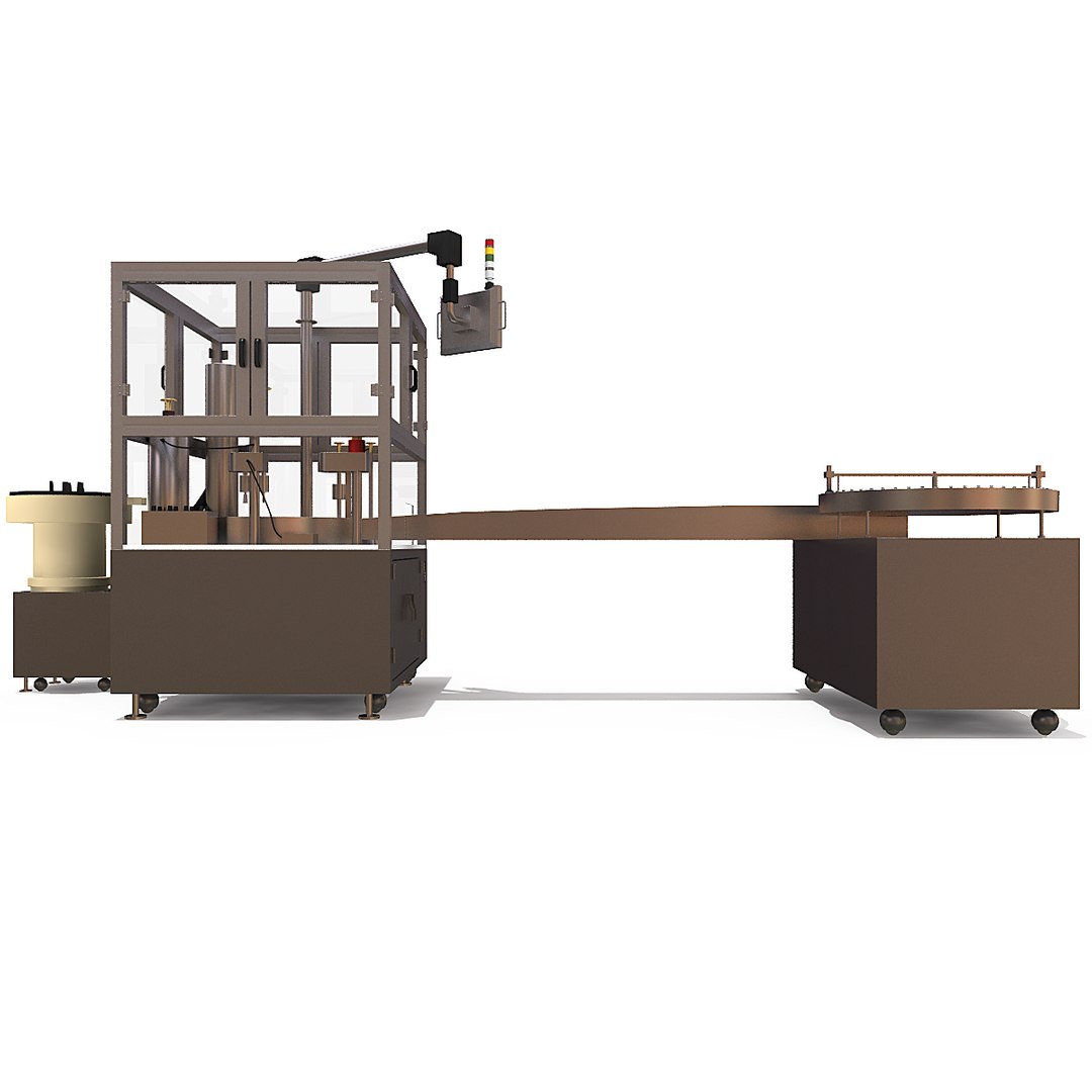3d Model Of Factory Machine Line