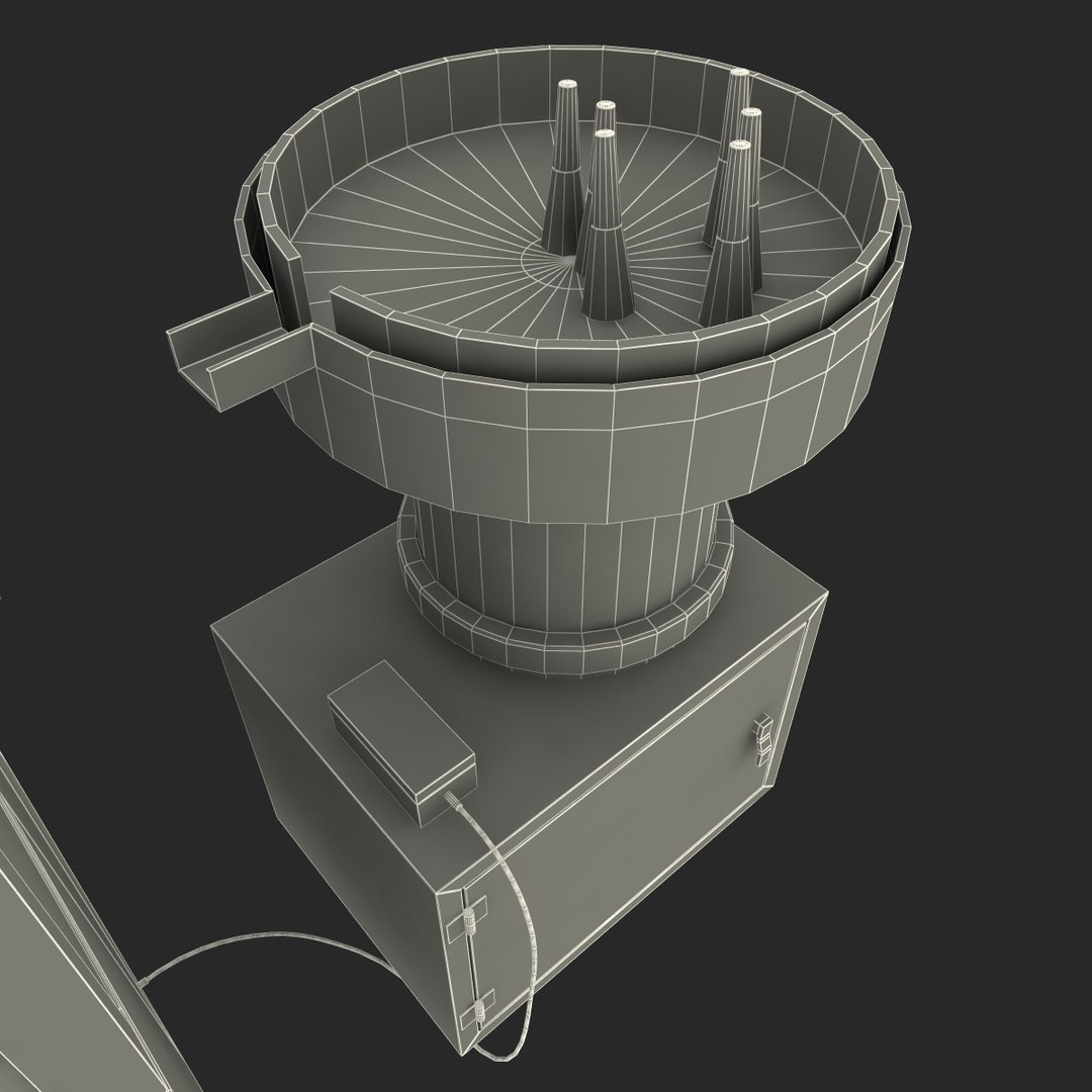 3d model of factory machine line
