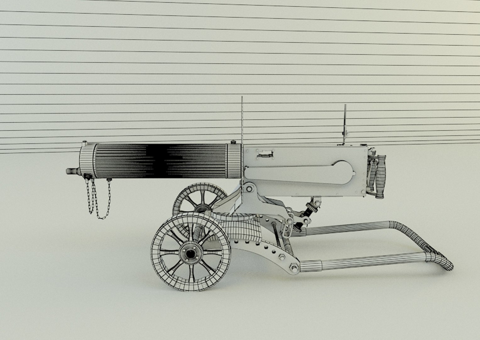 Old Machine Gun 3D - TurboSquid 2065677