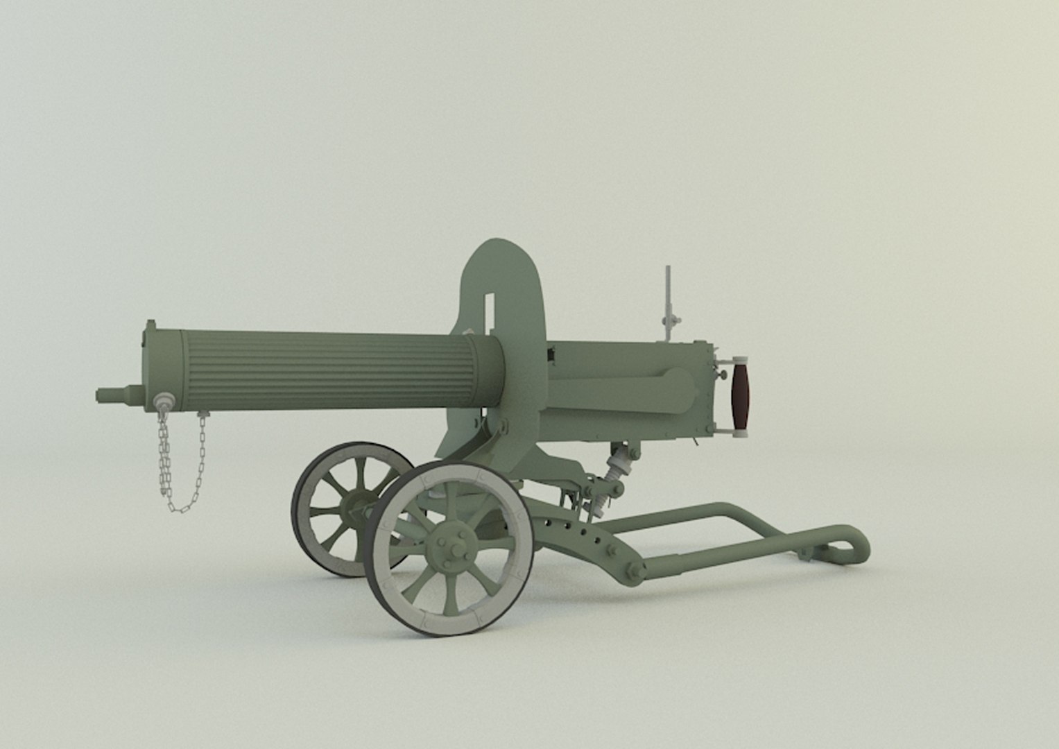 Old Machine Gun 3D - TurboSquid 2065677
