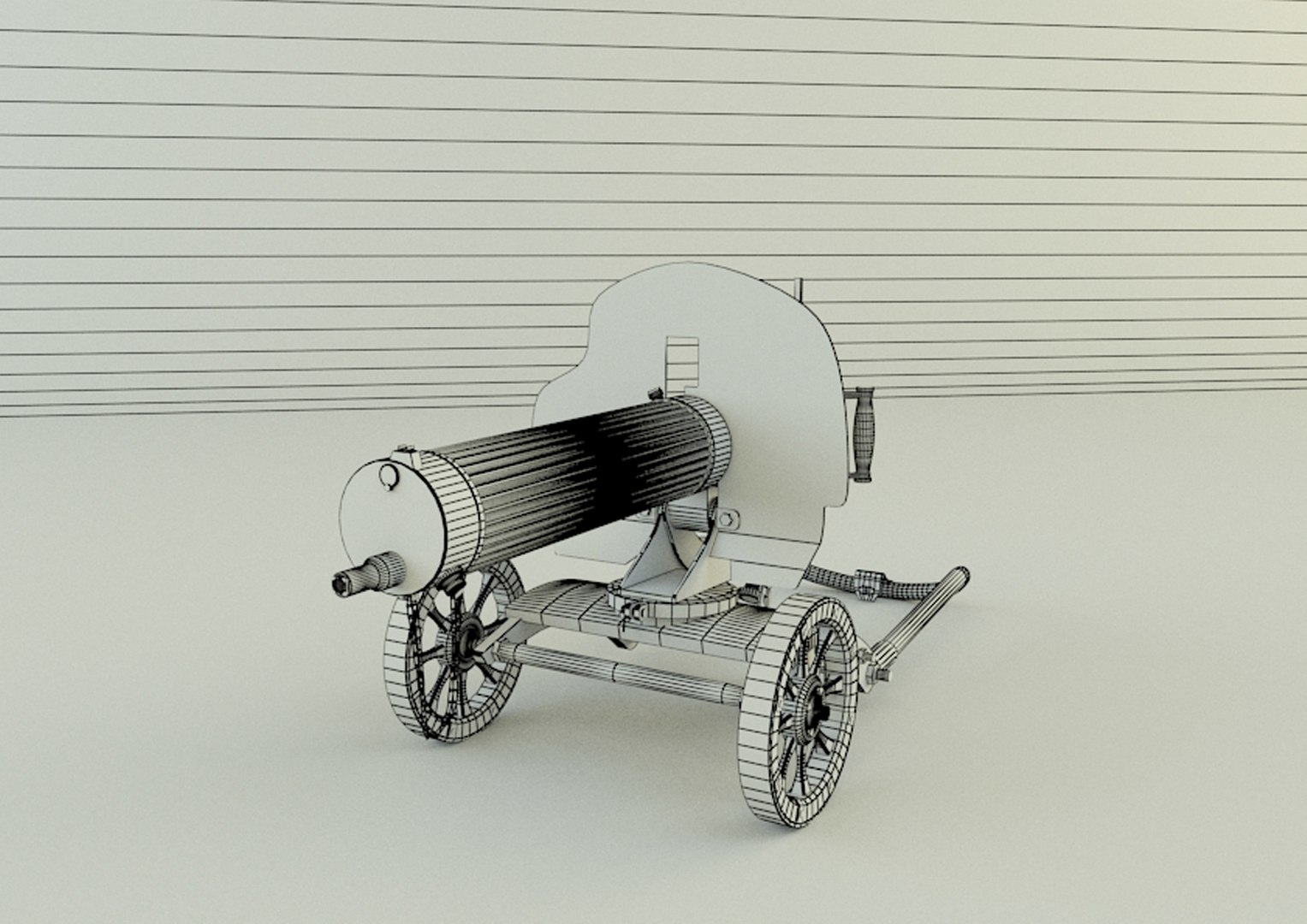 Old Machine Gun 3D - TurboSquid 2065677