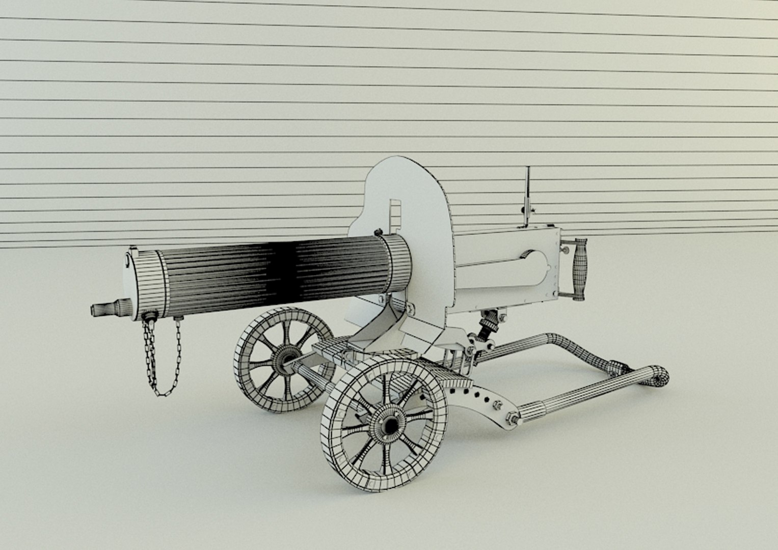 Old Machine Gun 3D - TurboSquid 2065677
