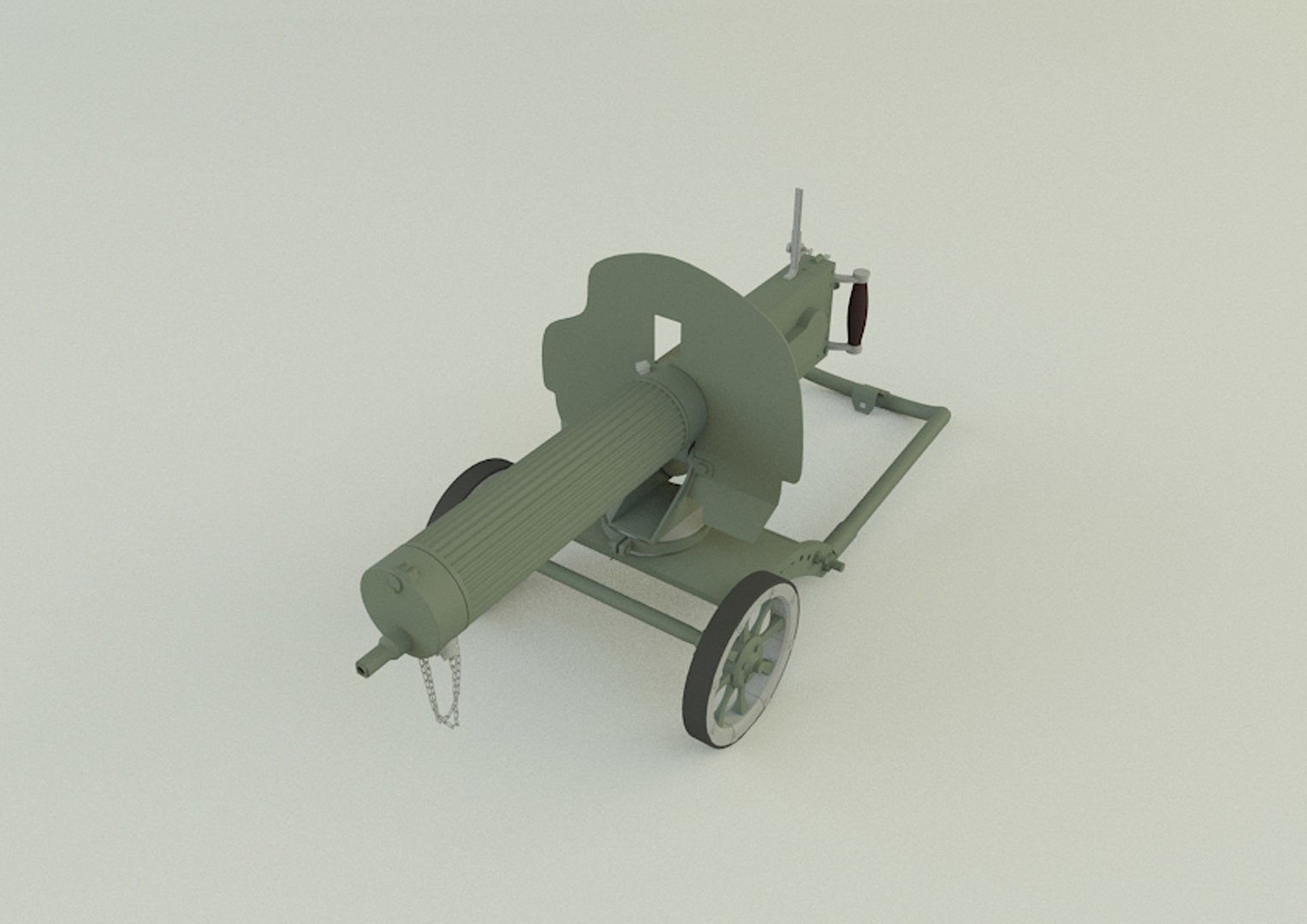 Old Machine Gun 3D - TurboSquid 2065677