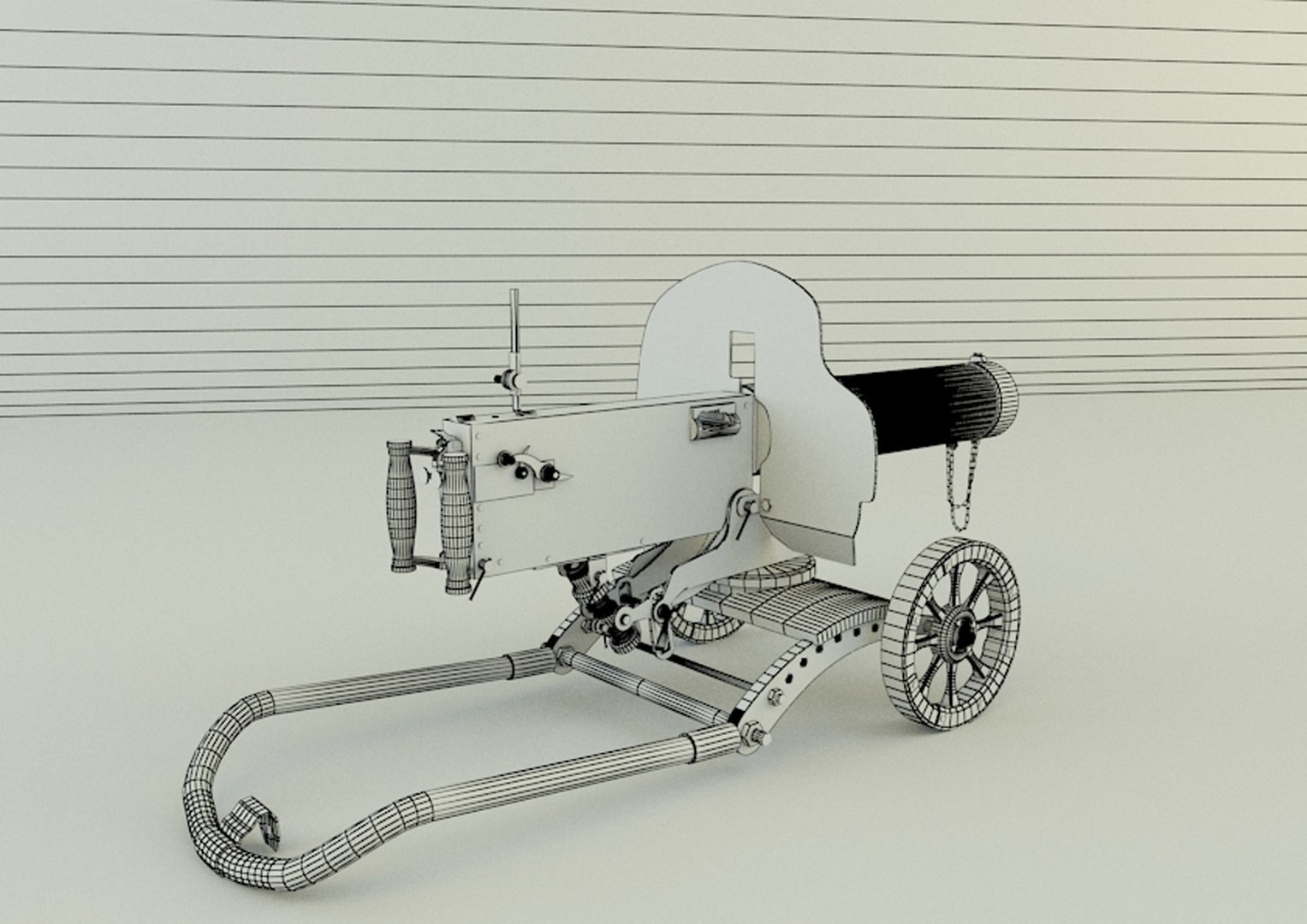 Old Machine Gun 3D - TurboSquid 2065677