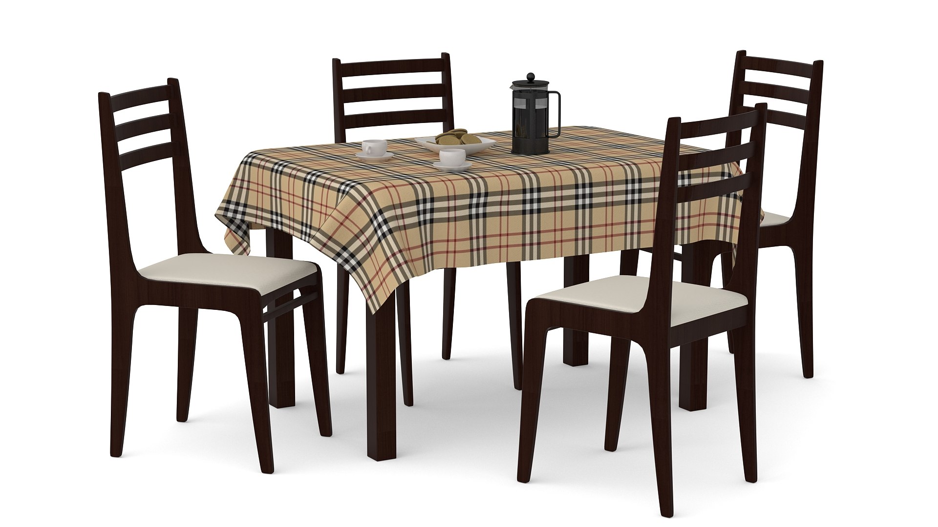 3D Kitchen Table Model - TurboSquid 1833640