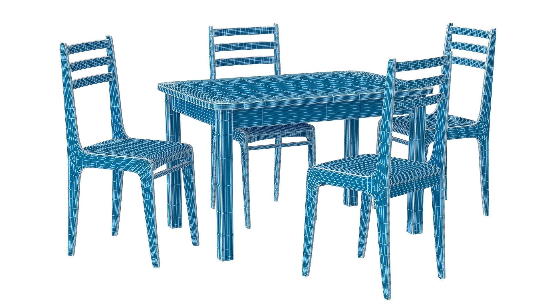 3D Kitchen Table Model - TurboSquid 1833640