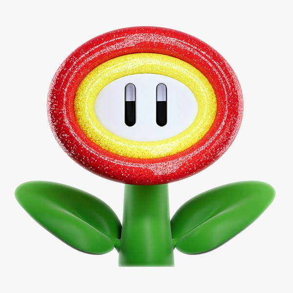 3D модель Супер Марио Огненный Цветок - TurboSquid 2139091