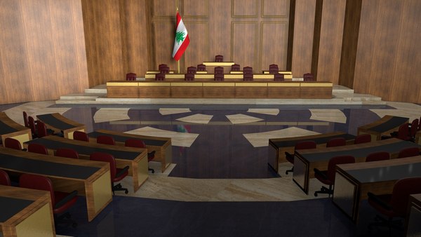 3D модель Lebanese Parliament Square - TurboSquid 2042525