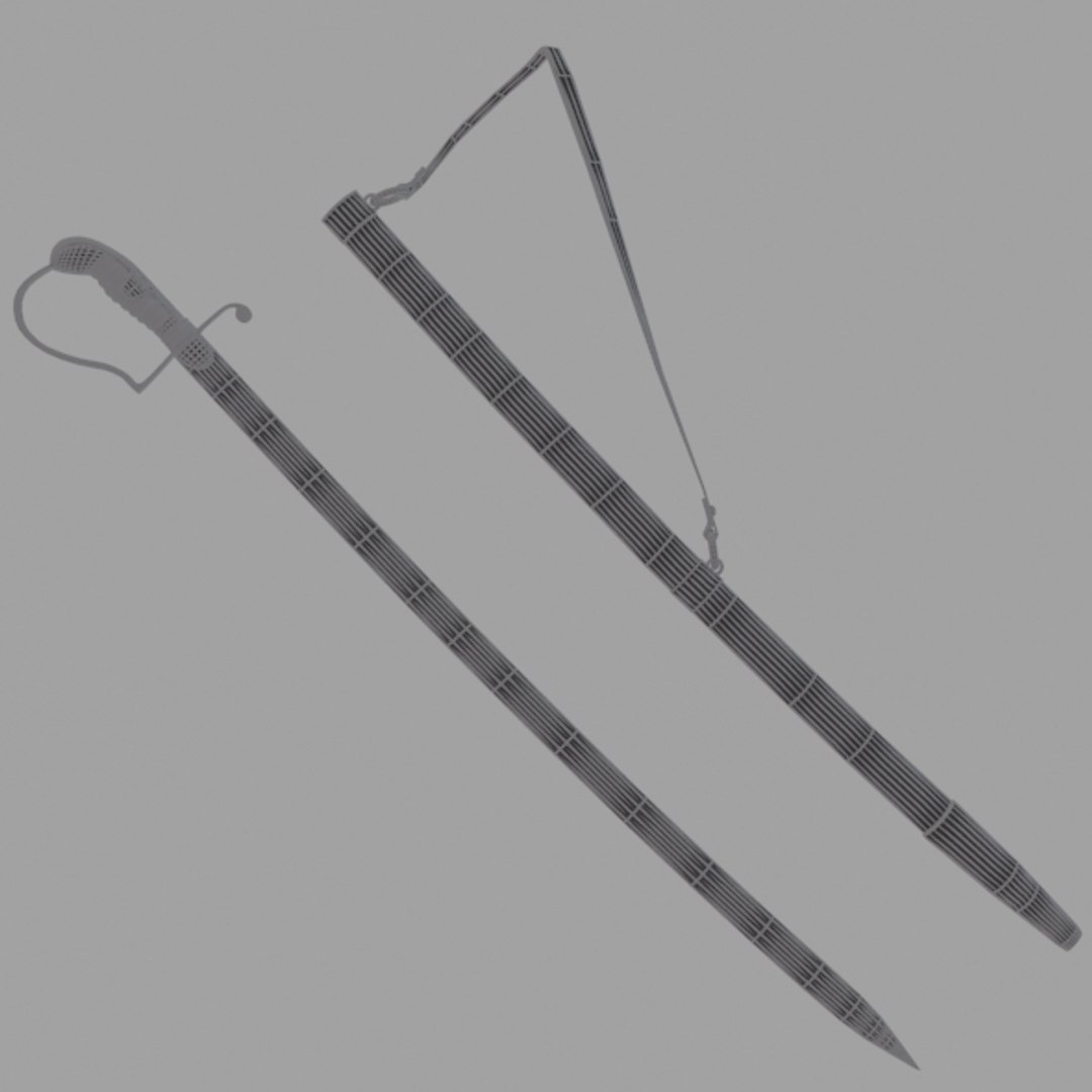 Ottoman Sword 3D - TurboSquid 1271086