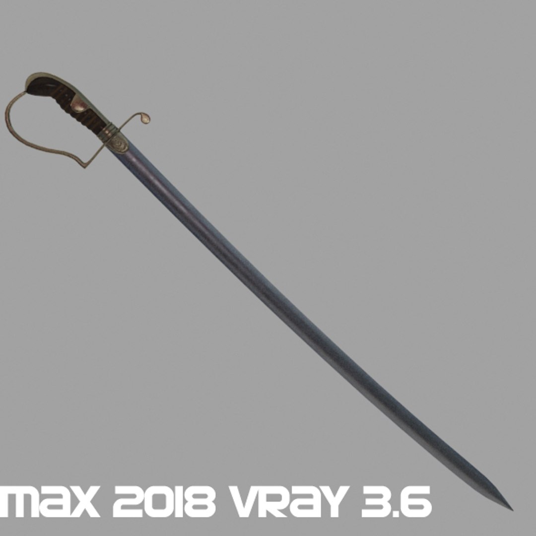 Ottoman Sword 3D - TurboSquid 1271086