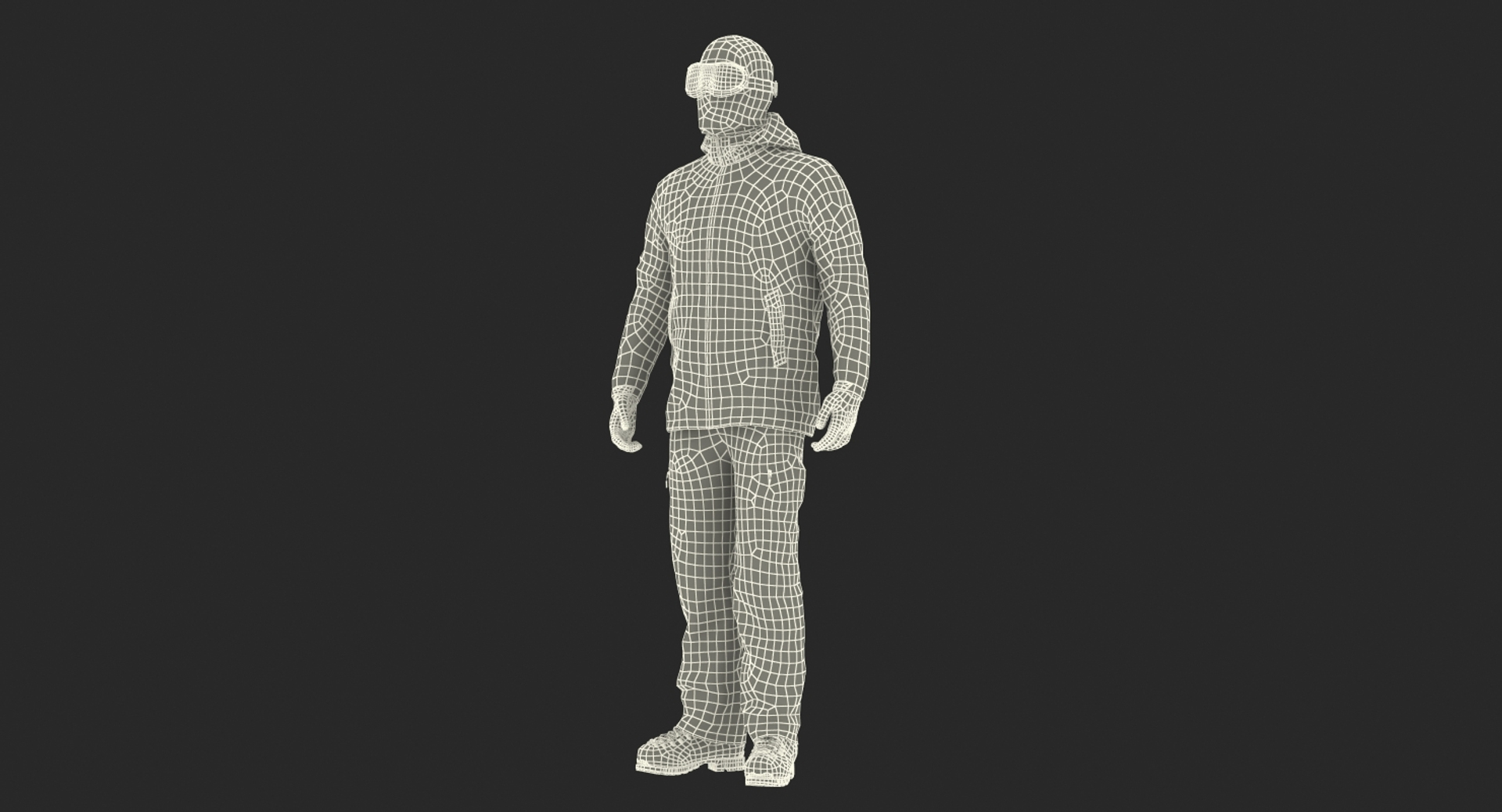 Rock Climber Winter Hiking 3D Model - TurboSquid 1269392