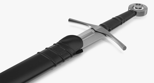 3d medieval knight sword sheath