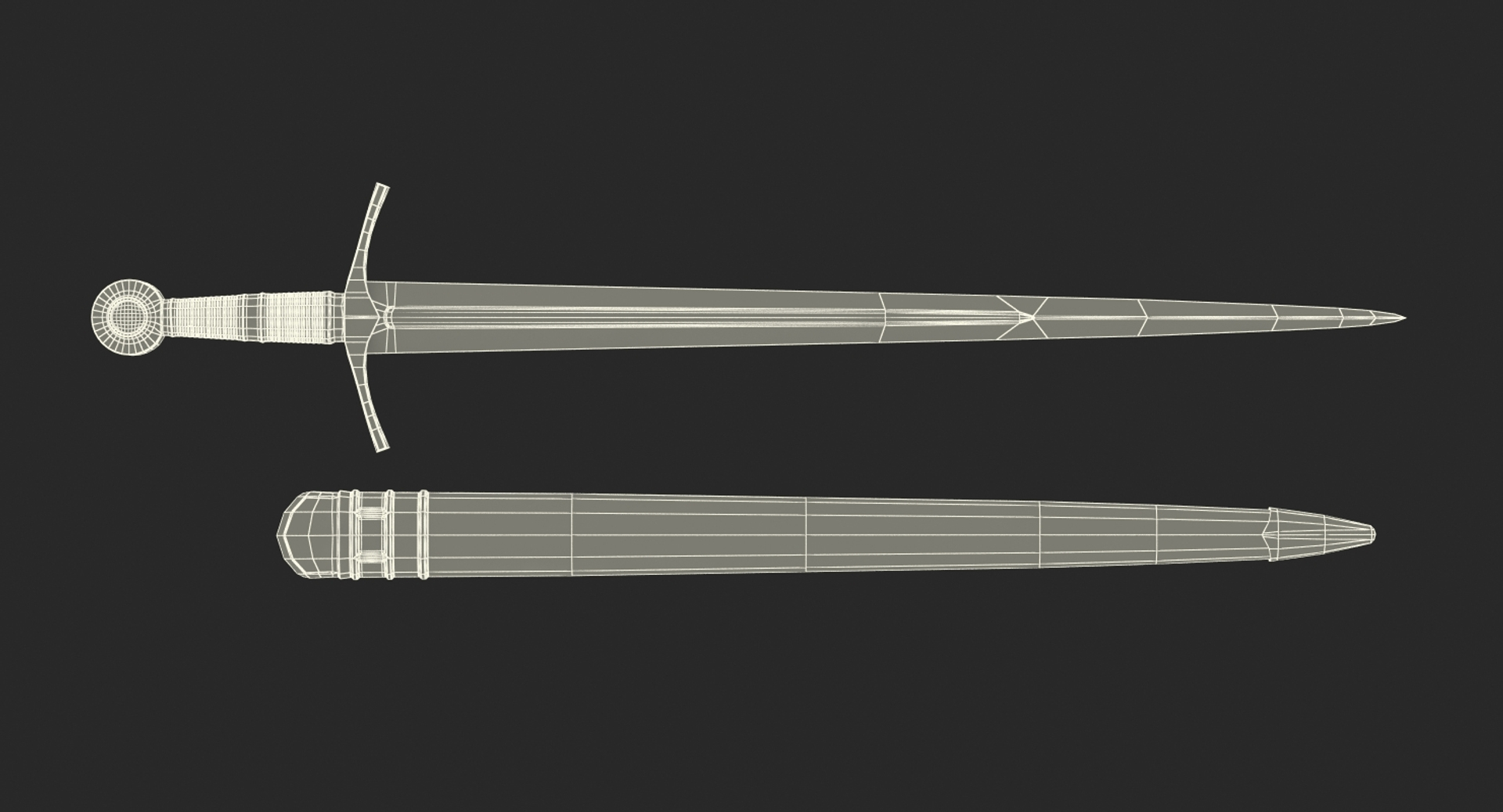 3d Medieval Knight Sword Sheath