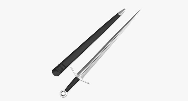 3d medieval knight sword sheath
