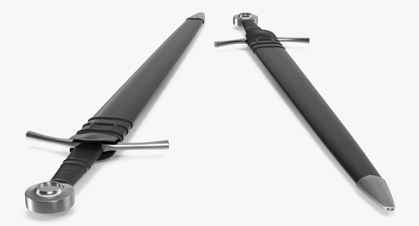3d medieval knight sword sheath