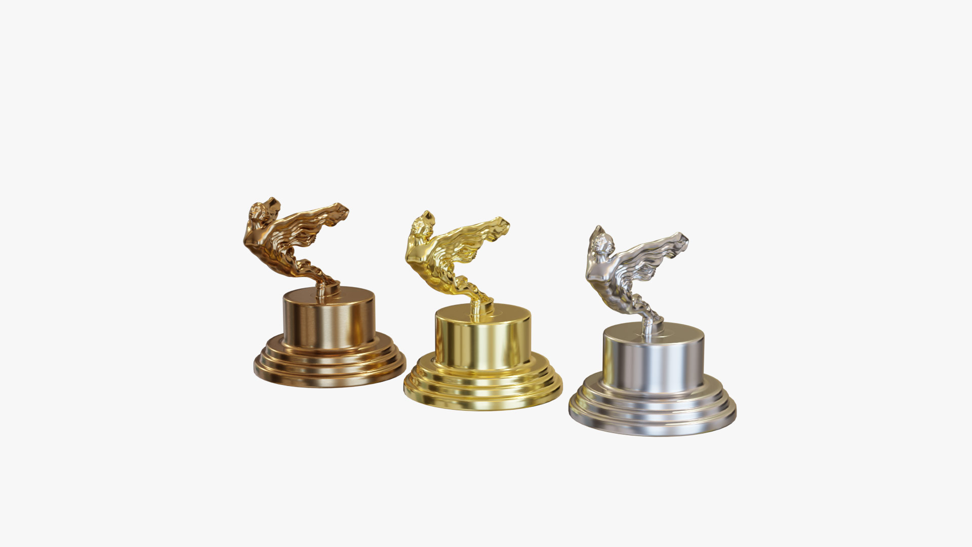 Winged Nike Victory Trophy 3D Model - TurboSquid 2406085