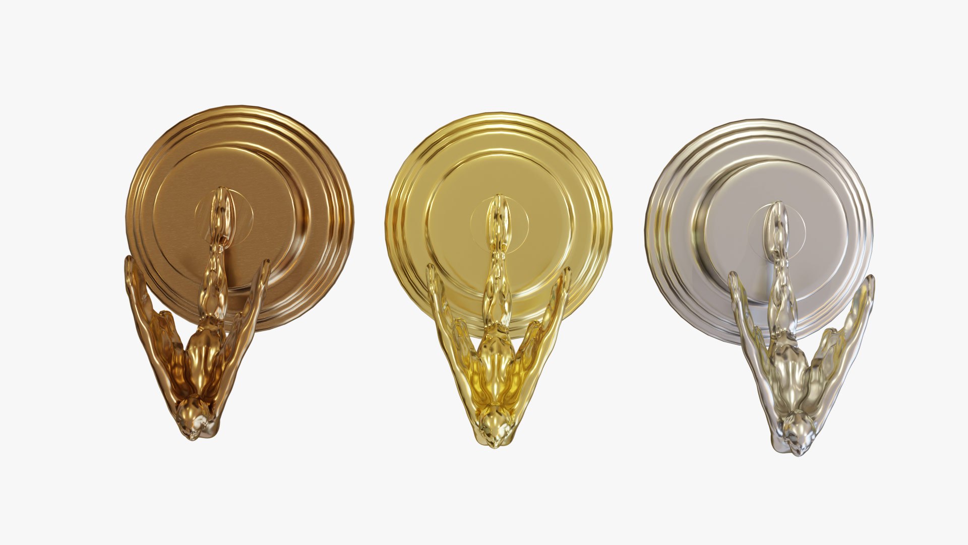 Winged Nike Victory Trophy 3D Model - TurboSquid 2406085
