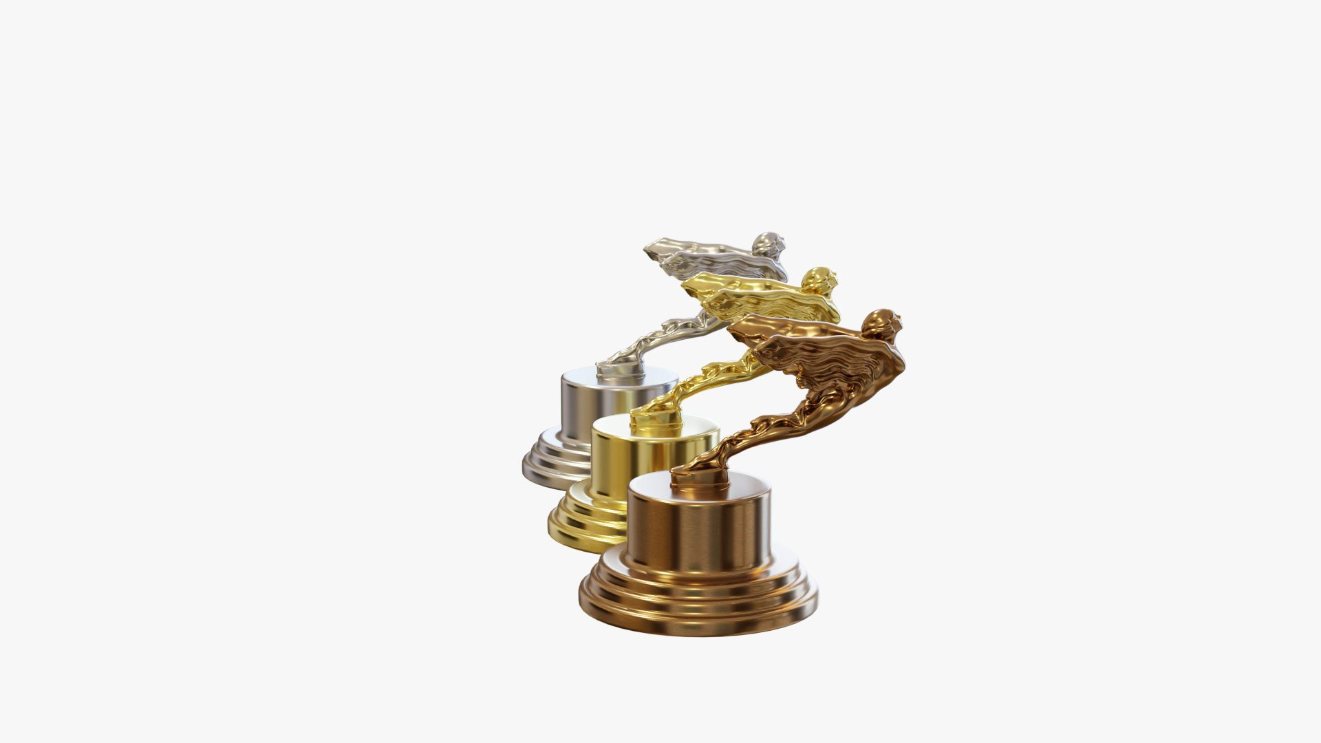 Winged Nike Victory Trophy 3D Model - TurboSquid 2406085