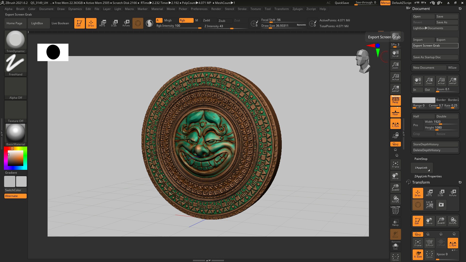 3D Mayan Dial Coin Prehistoric God- Greed 3D Model - TurboSquid 2053114