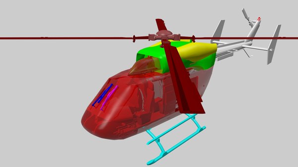 RESCUE HELICOPTER MBB BK-117 3D 모델 - TurboSquid 2085943