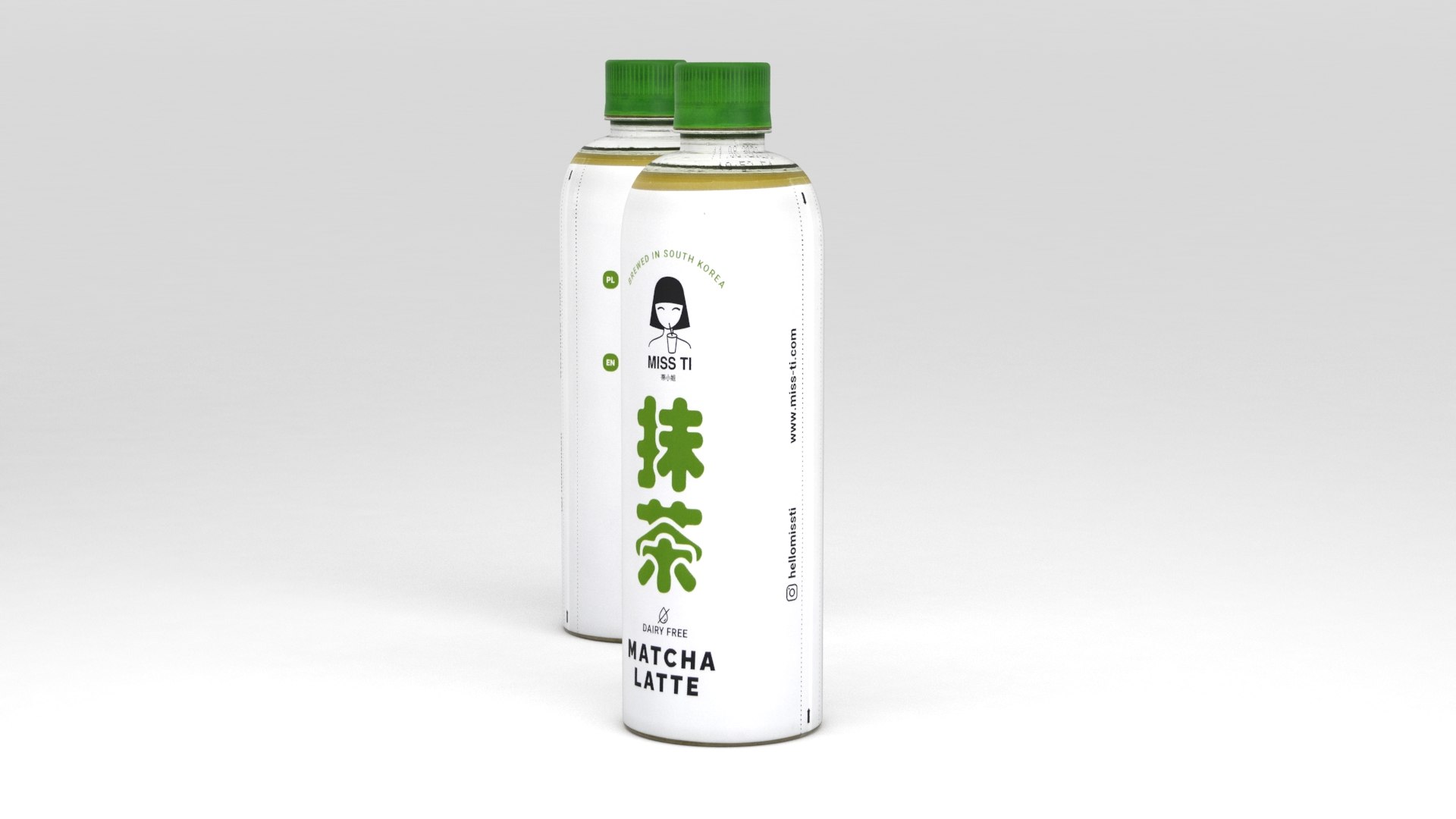 Beverage Bottle Miss Ti Matcha Latte 500ml 2023 Model - TurboSquid 2098617
