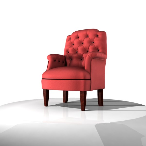 modelo 3d Sillón rojo - TurboSquid 627357