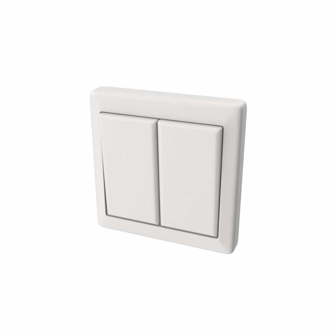 Double Light Switch 3D Model - TurboSquid 2138649