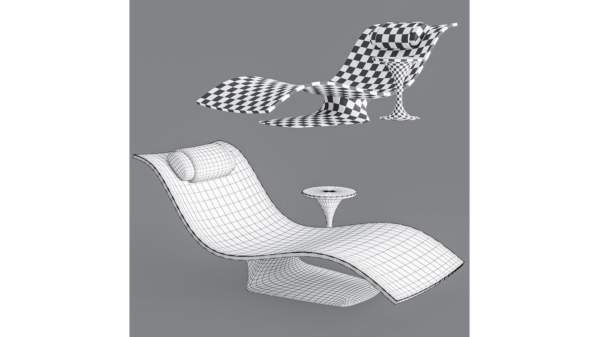 3D Pool Chair Water Model - TurboSquid 1701993