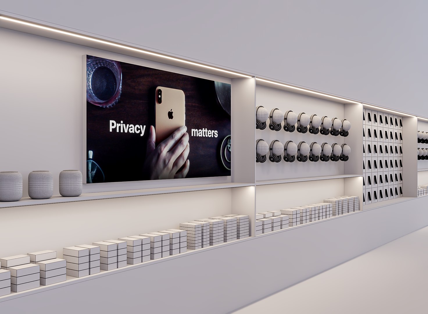 3D Apple Store Interior Exterior Hyper-Realistic - TurboSquid 1843776