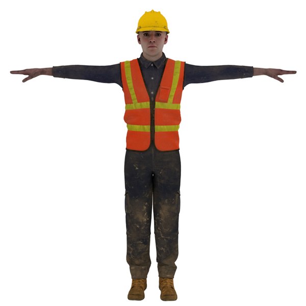 3D Worker Character Rigged Animated - TurboSquid 2058115