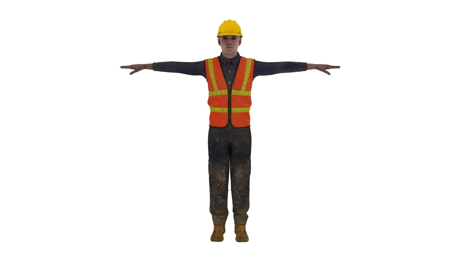 3D construction worker model - TurboSquid 1707277