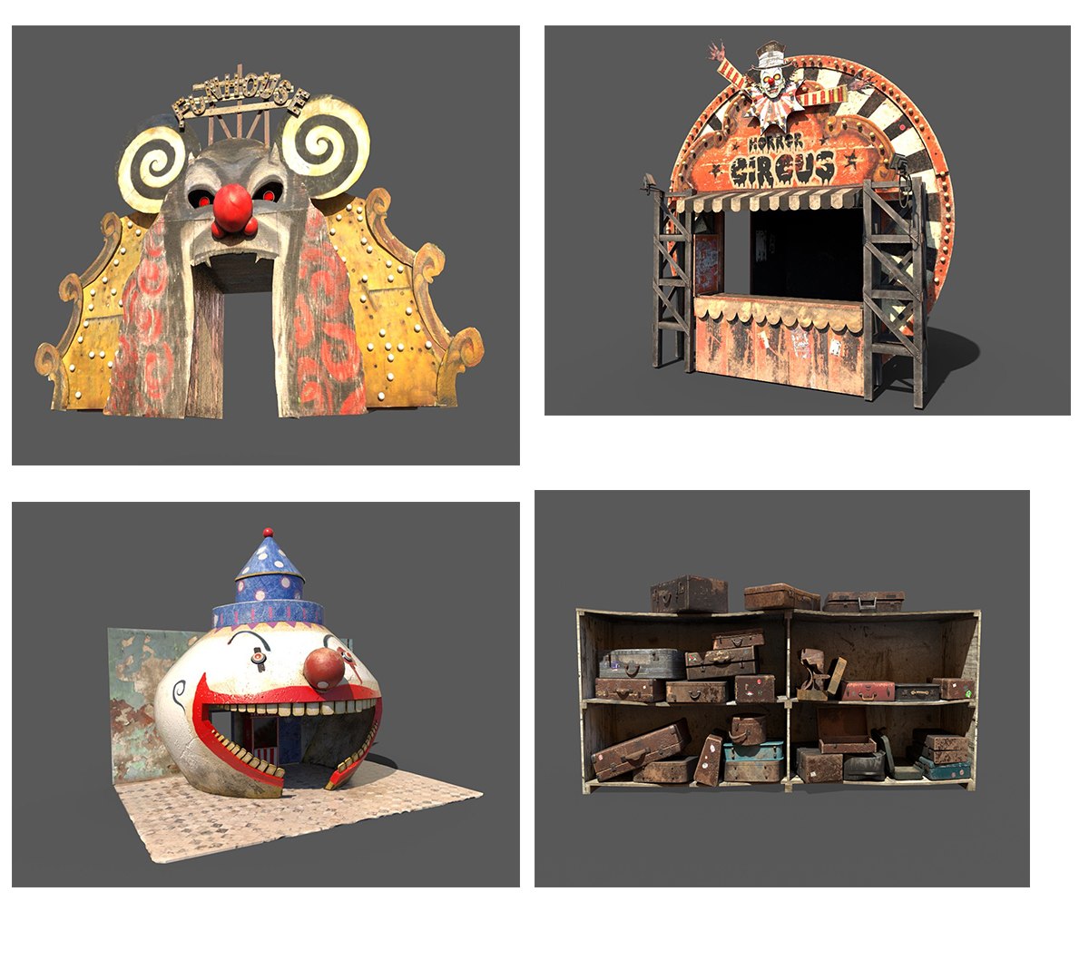 3D Collection Of Horror Objects Model - TurboSquid 1980321